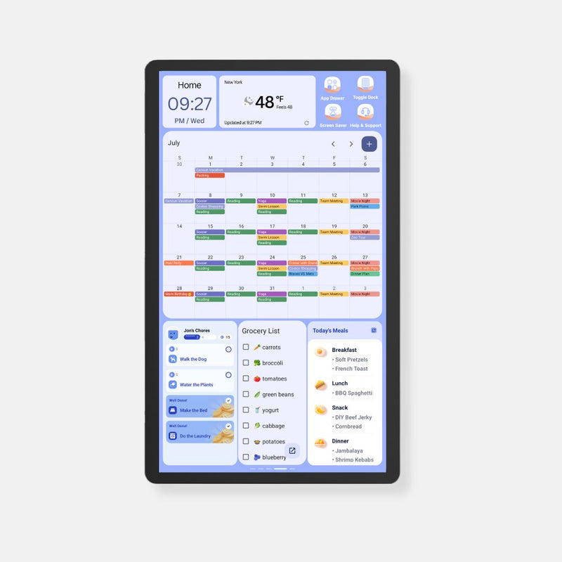 Touchscreen Digital Calendar - Cozyla