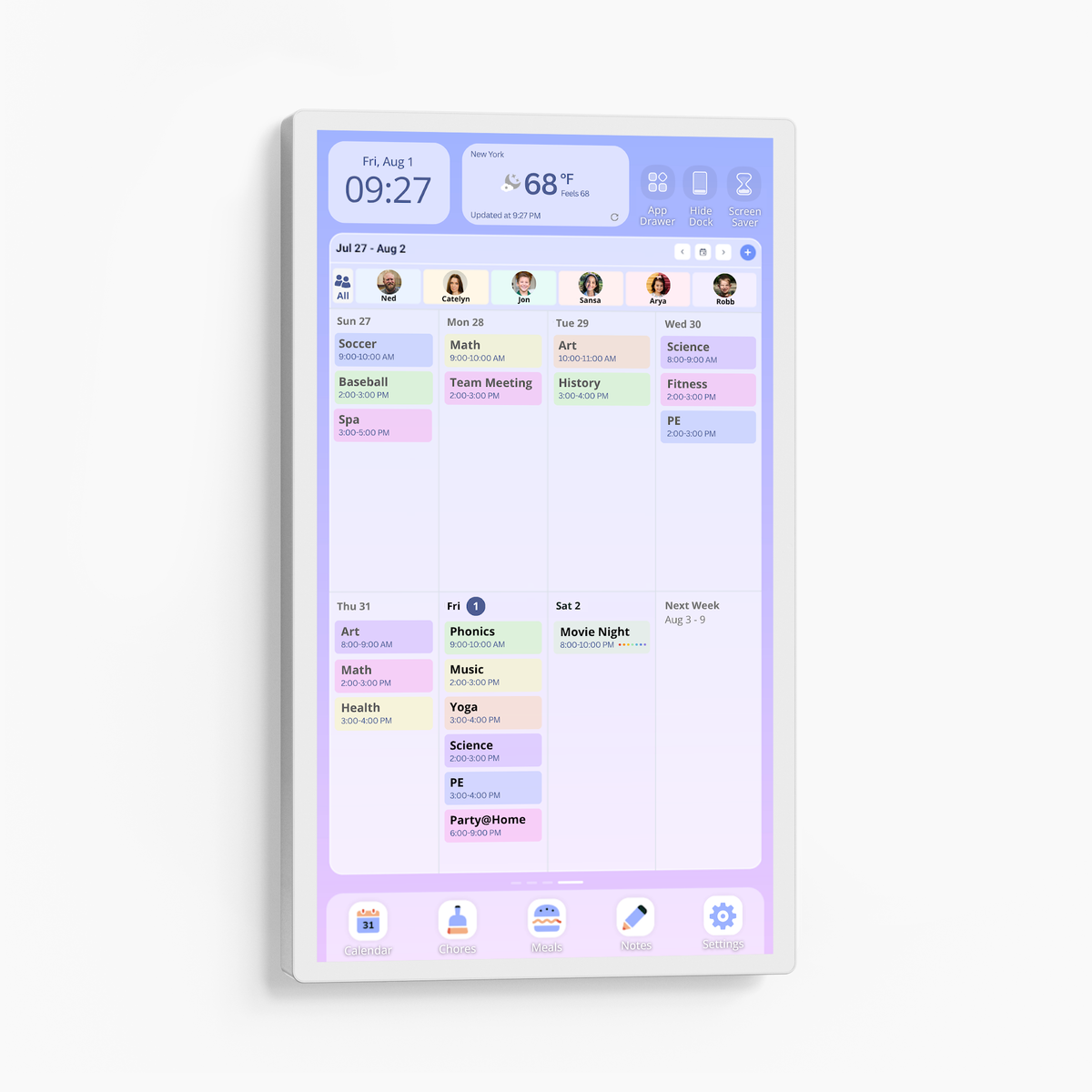 Best Digital Family Calendar - 4K UHD - Cozyla
