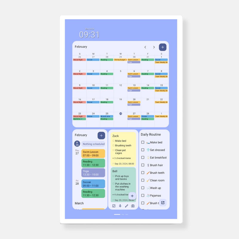 Cozyla Calendar+ 4K | The Best Family Calendar Smart Digital Calendar ...