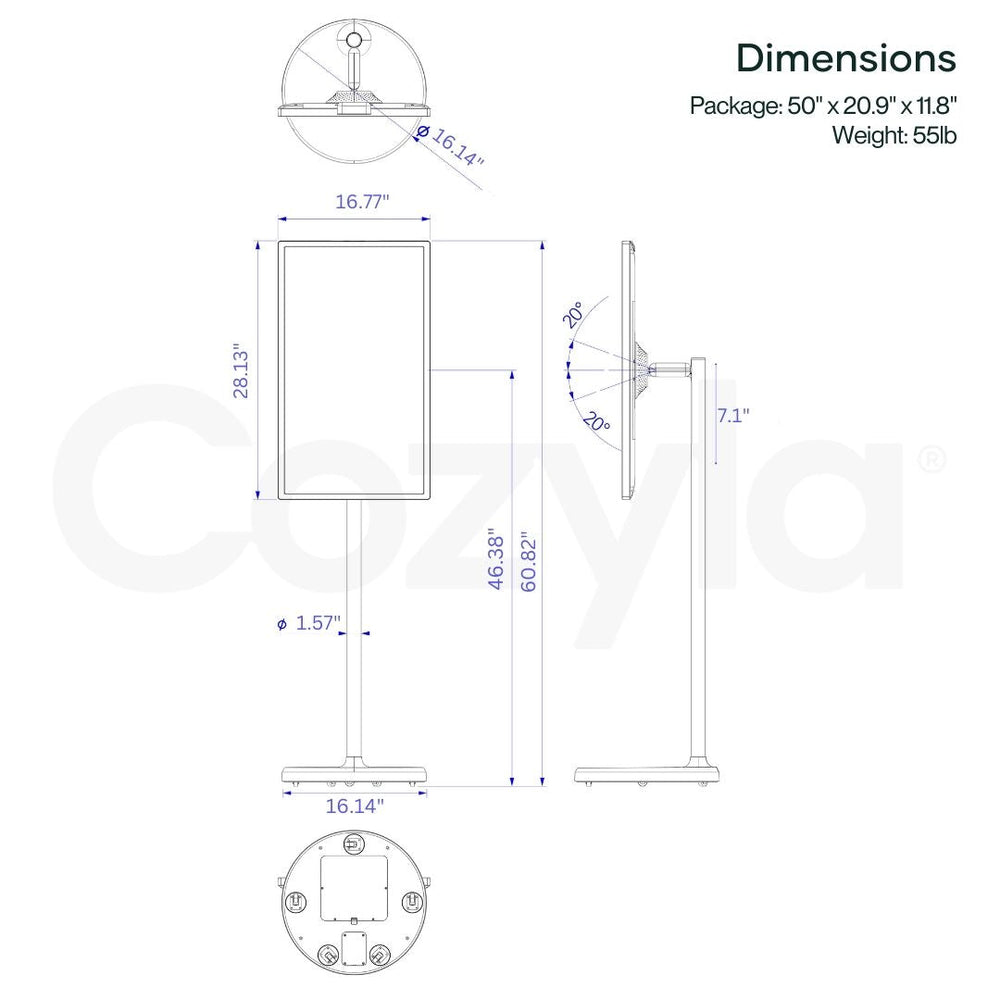 Cozyla Calendar+ Go | Portable Digital Calendar - Cozyla