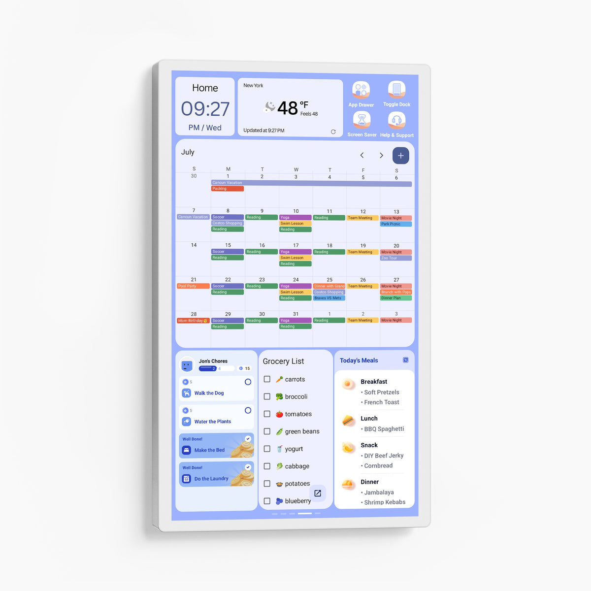 Best Digital Family Calendar - Cozyla