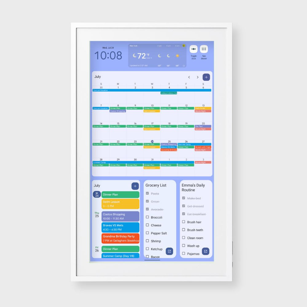 Cozyla Calendar+ | Smart Family Calendar Digital Wall Calendar - Cozyla