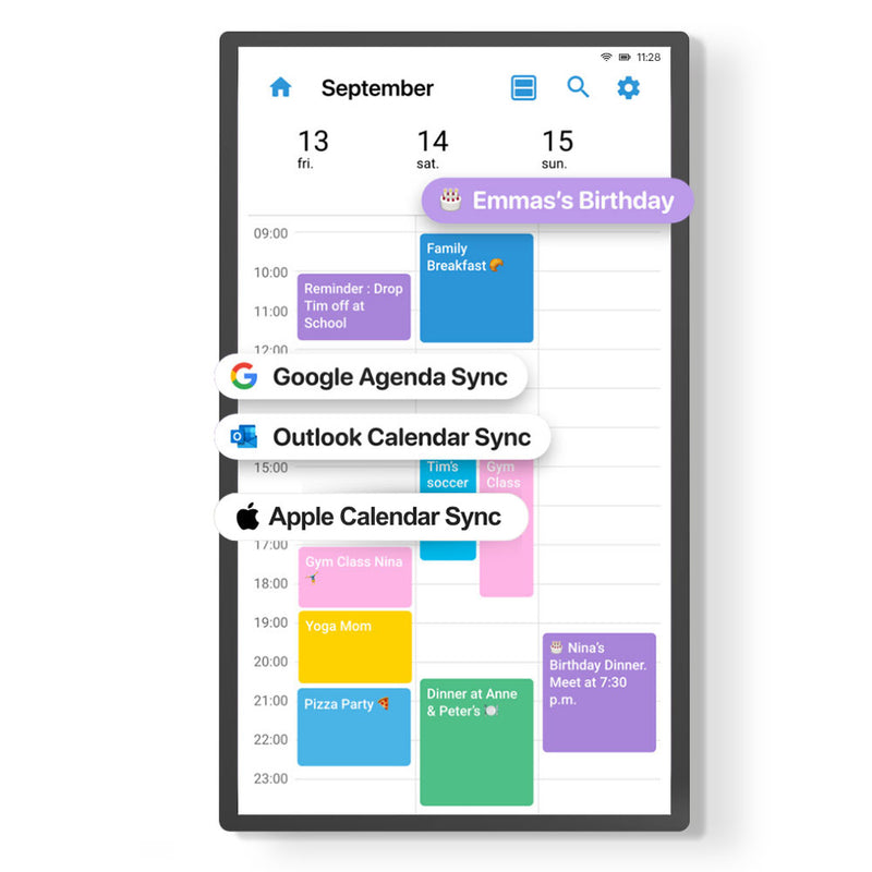 Smart Family Calendar Digital Wall Calendar - Cozyla