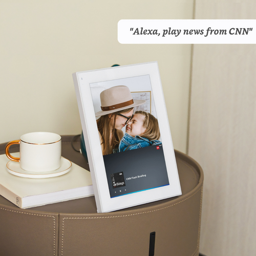 Alexa Built-in 10.1" WiFi Digital Picture Frame Digital Photo Frame ...