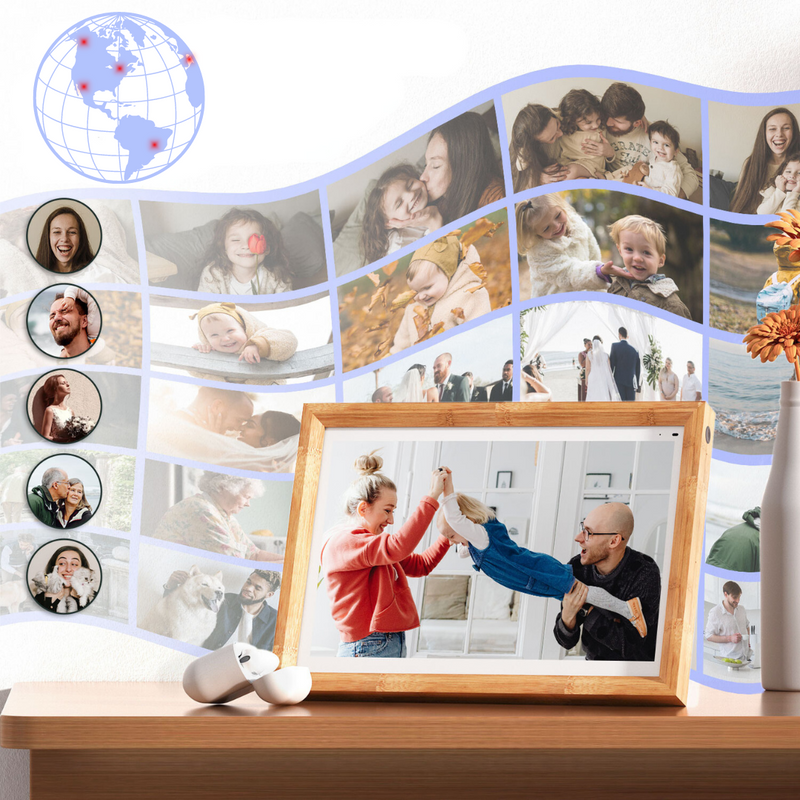 Alexa Built-in 10.1" WiFi Digital Picture Frame Digital Photo Frame ...