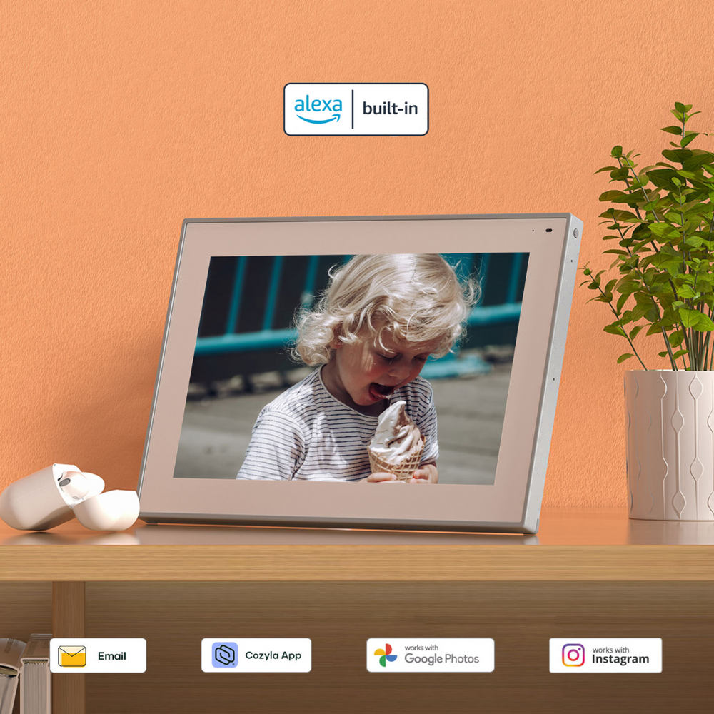 Alexa Built-in 10.1" WiFi Digital Picture Frame Digital Photo Frame ...