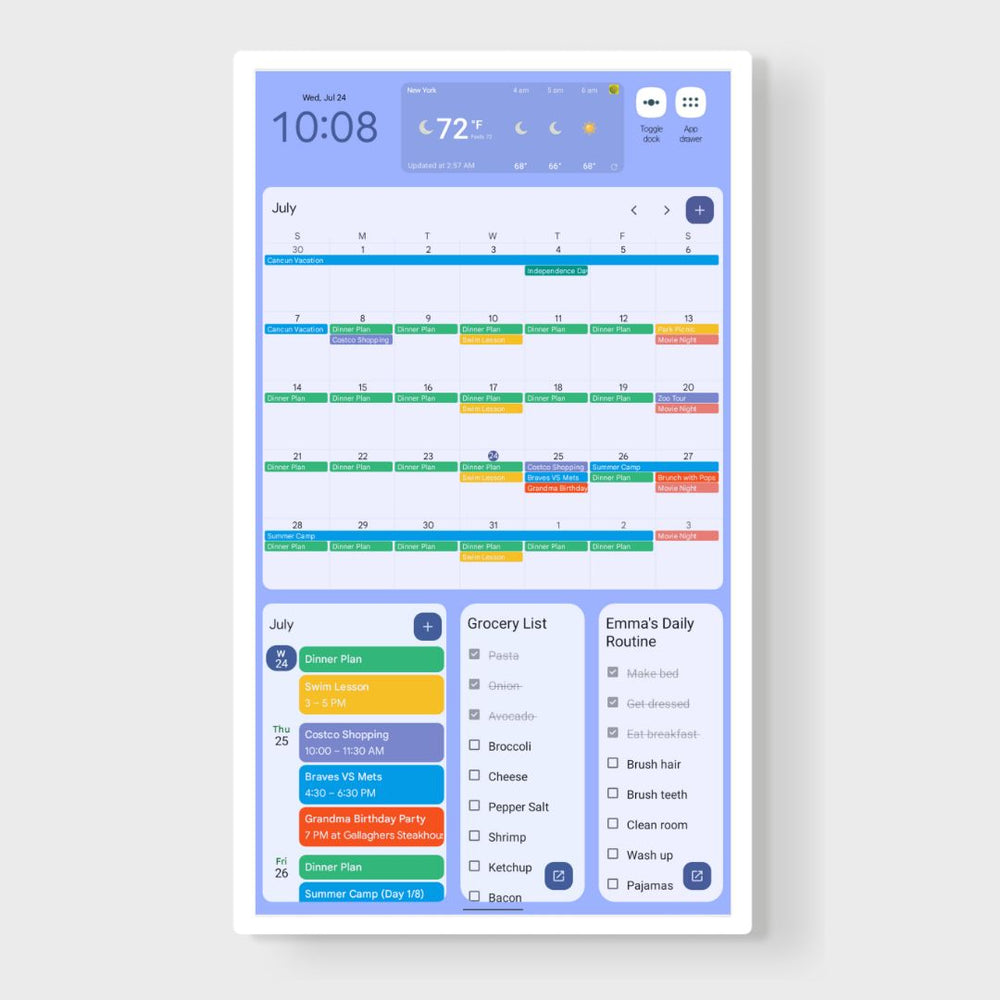 Cozyla Calendar+ | Smart Family Calendar Digital Wall Calendar - Cozyla