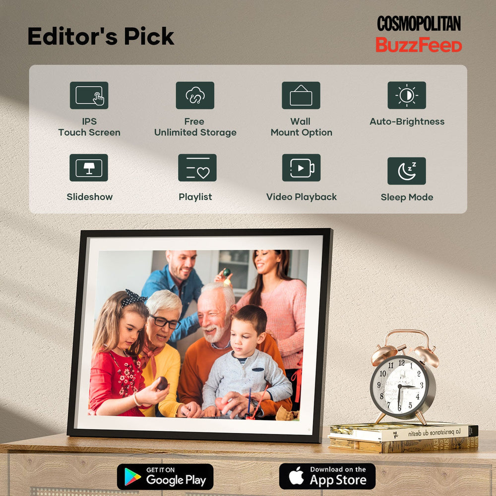 Cozyla Frame | Smart Digital Picture Frame Digital Photo Frame - Cozyla